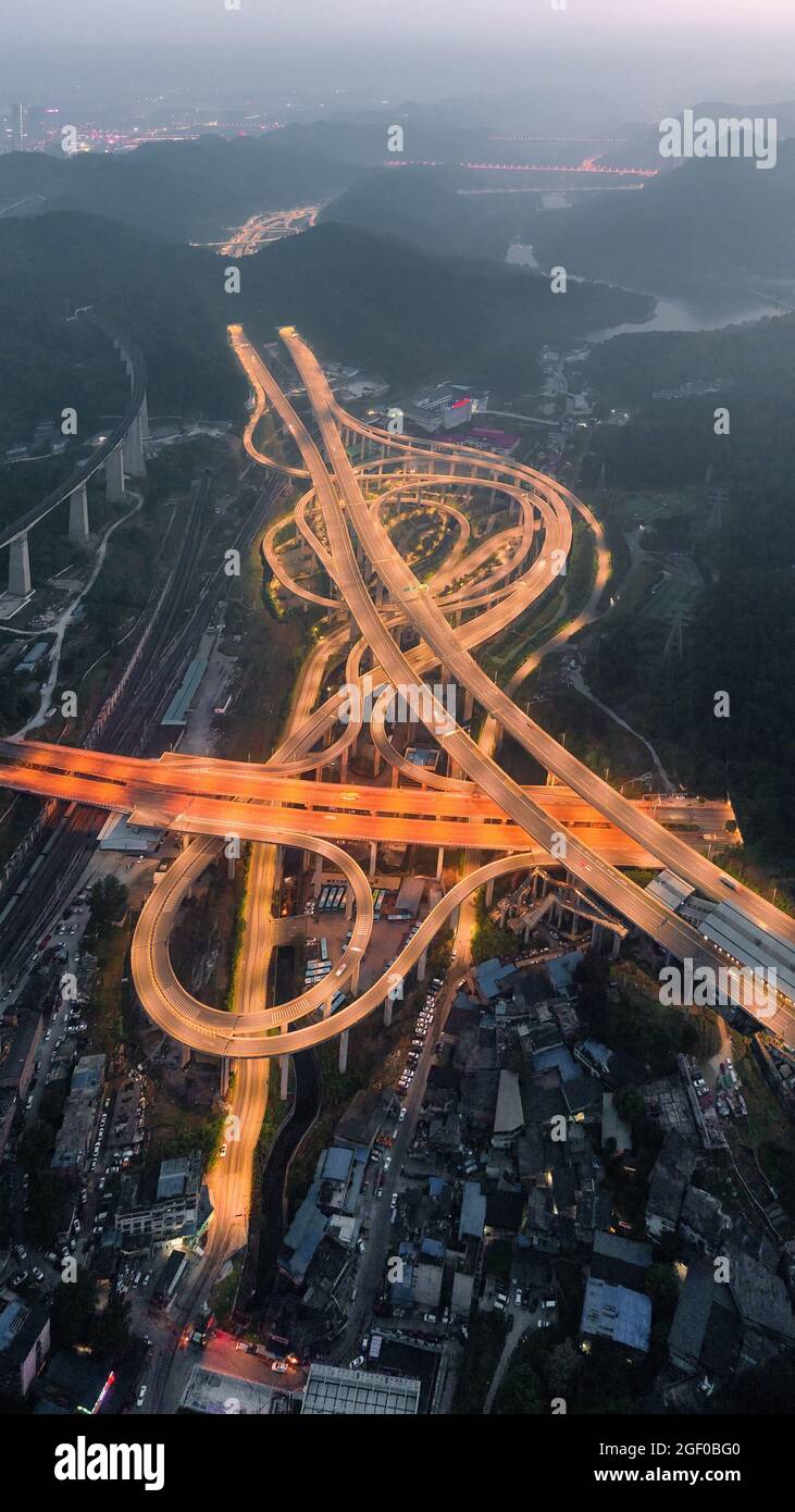 Guiyang, guizhou spring overpass beauty Stock Photo - Alamy