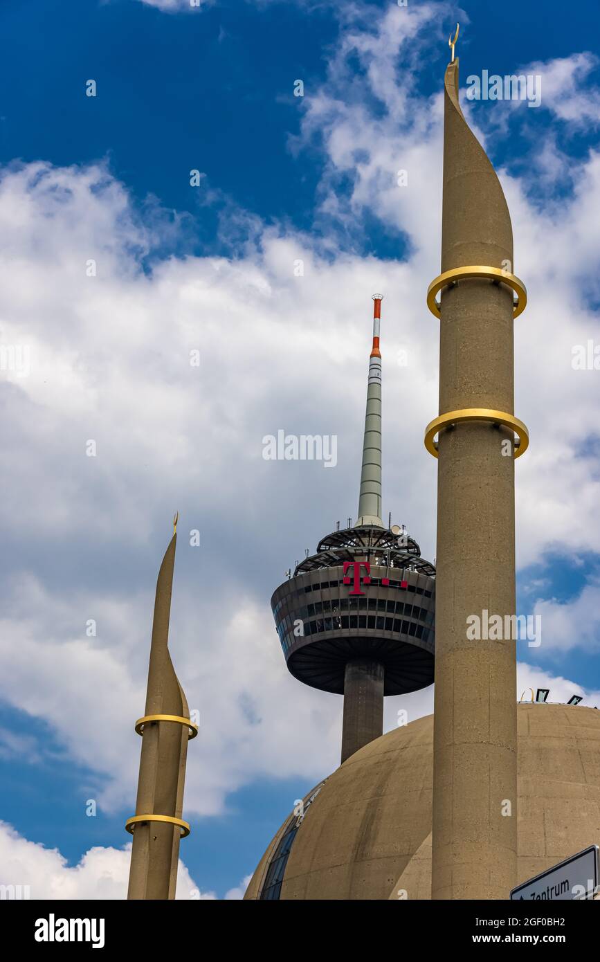 Central Mosque in Cologne - CITY OF COLOGNE, GERMANY - JUNE 25, 2021 ...