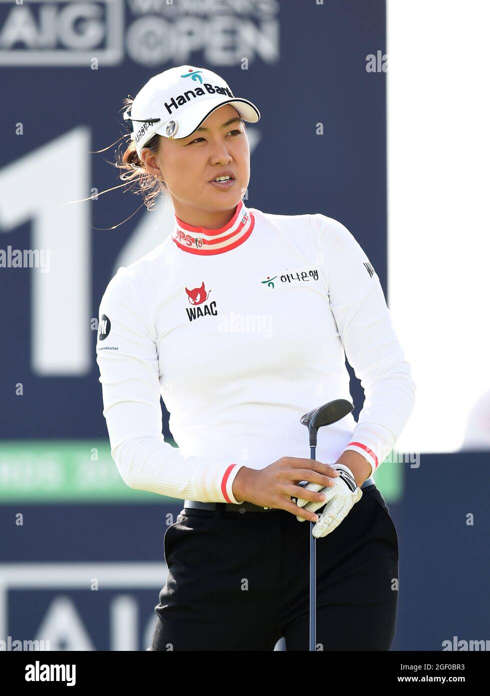 Minjee Lee on the 16th tee during day four of the AIG Women's Open at ...