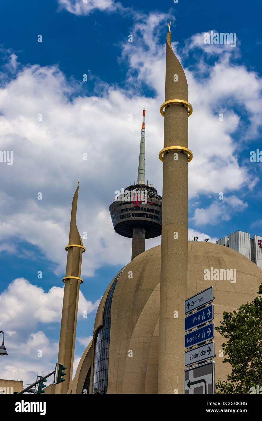 Central Mosque in Cologne - CITY OF COLOGNE, GERMANY - JUNE 25, 2021 ...