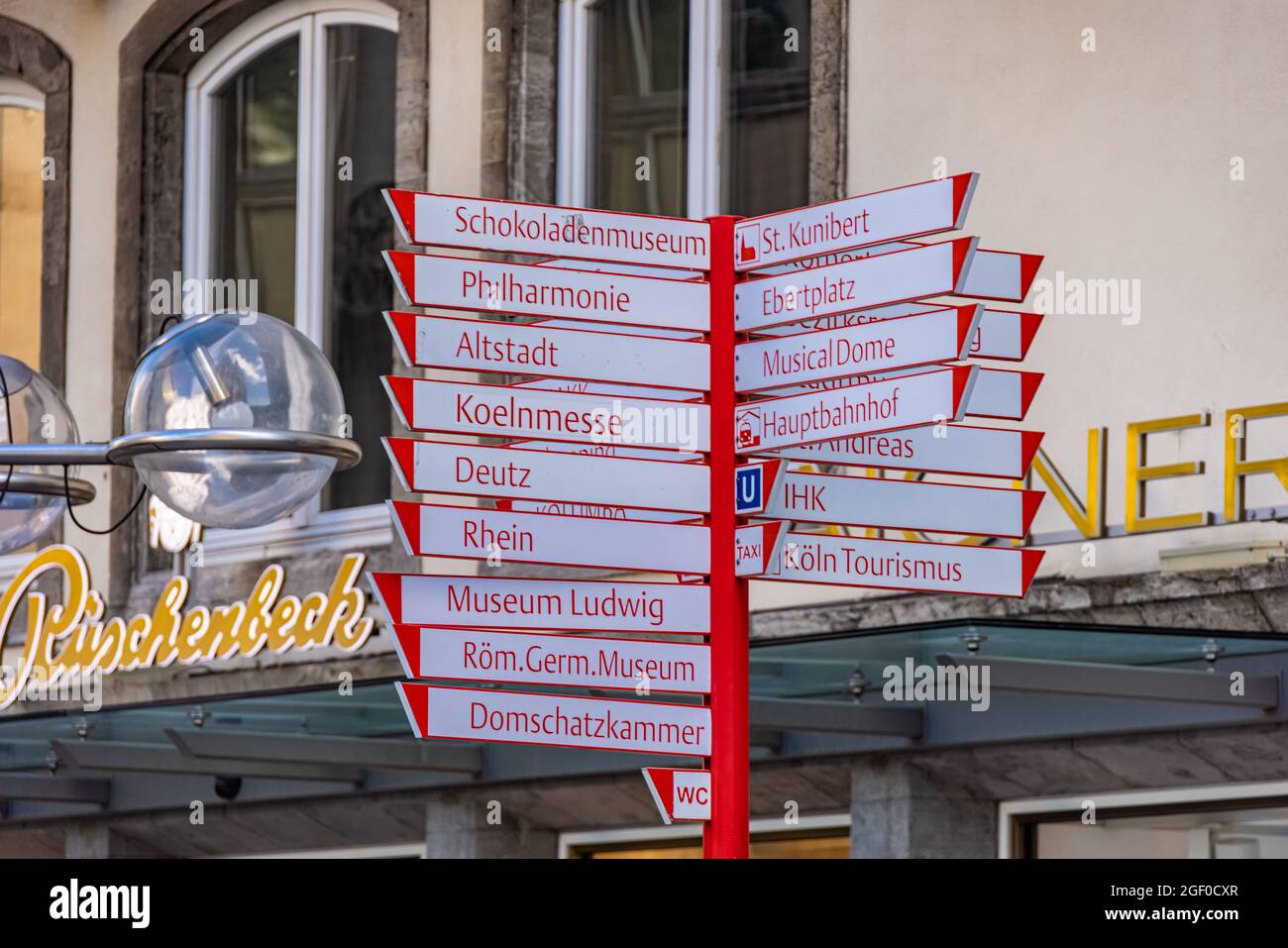 Direction signs in the city of Cologne - CITY OF COLOGNE, GERMANY ...