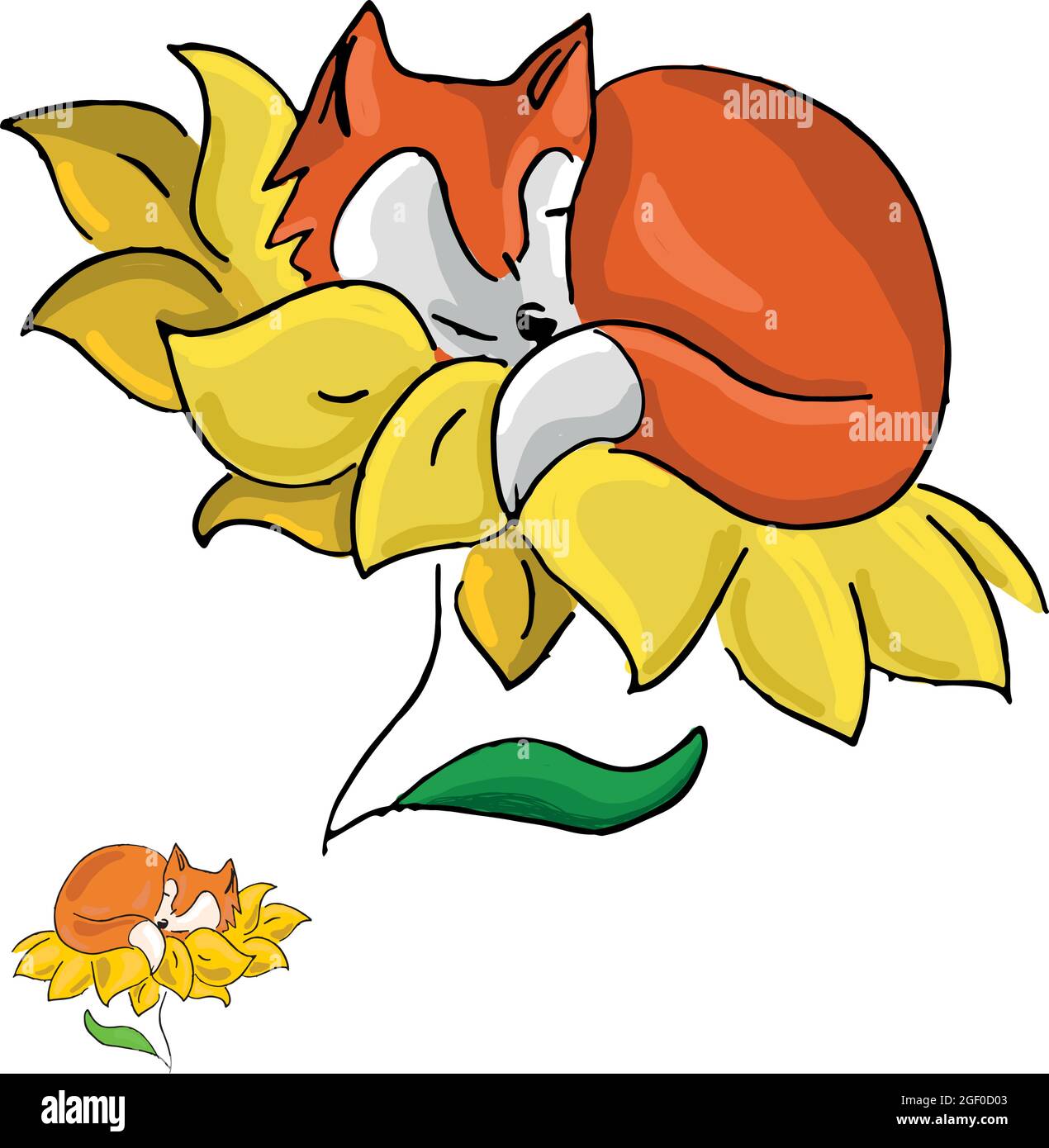 Fox portrait night Stock Vector Images - Alamy