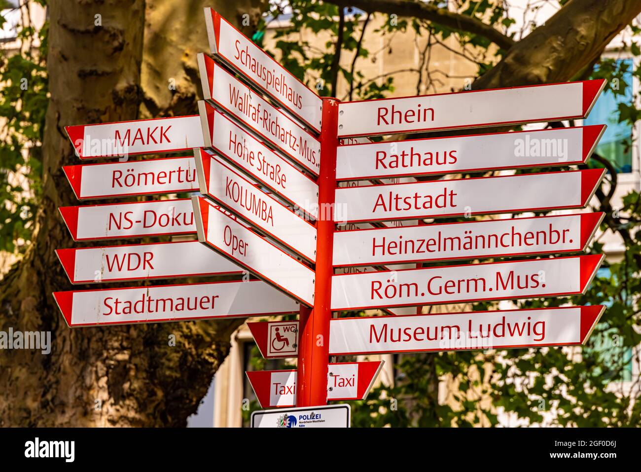 Direction signs in the city of Cologne - CITY OF COLOGNE, GERMANY ...