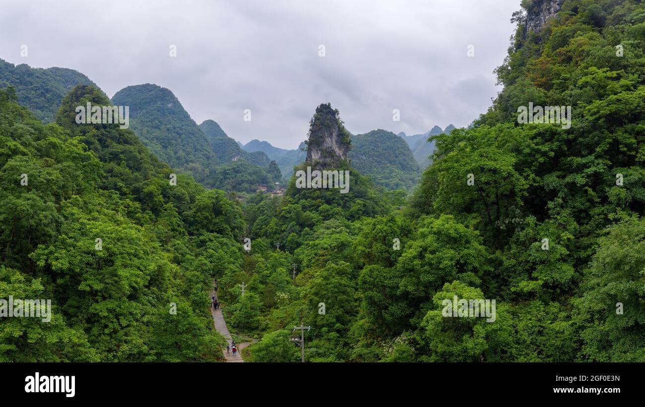 Guizhou ziyun county convex river scenery Stock Photo - Alamy