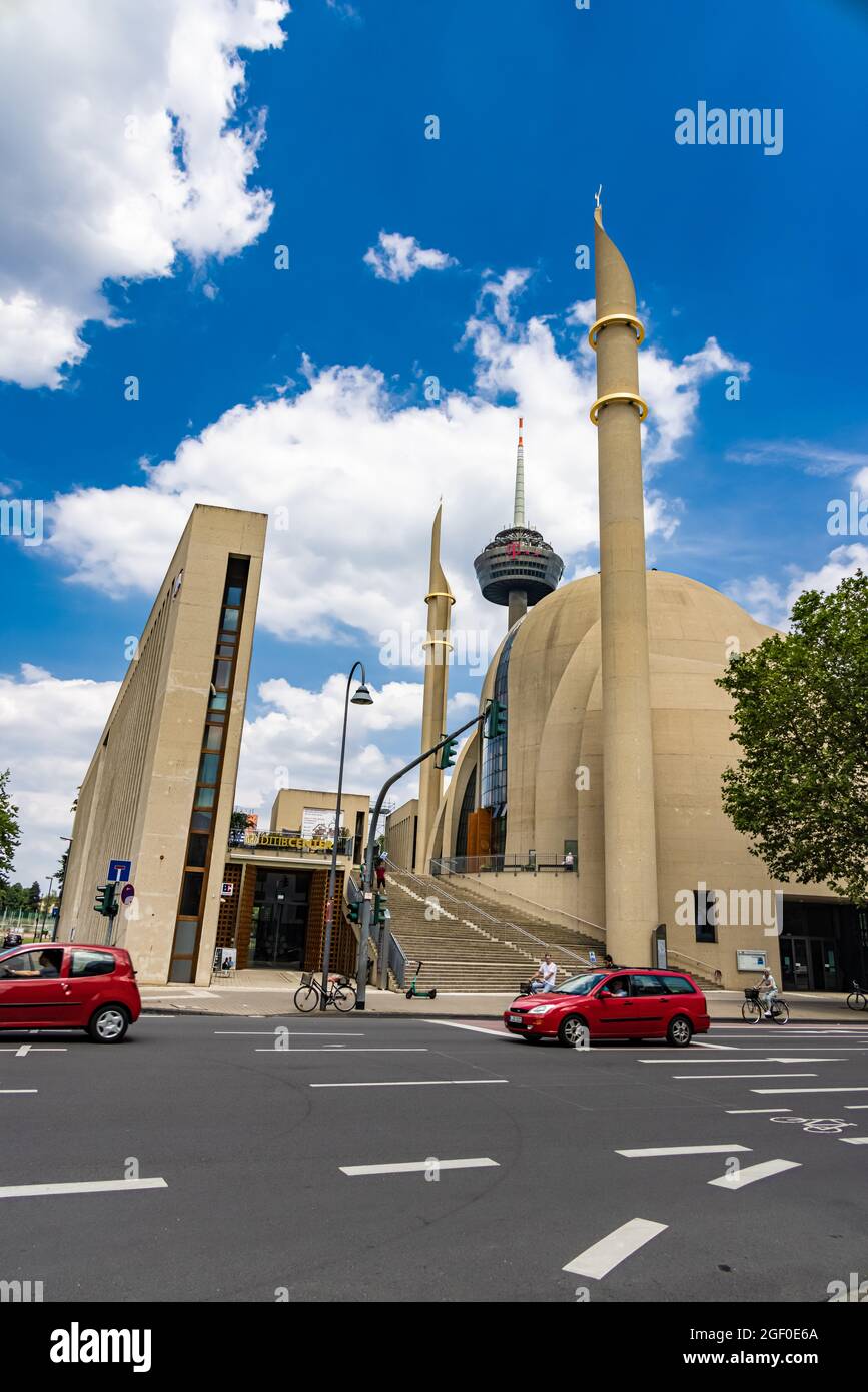 Central Mosque in Cologne - CITY OF COLOGNE, GERMANY - JUNE 25, 2021 ...