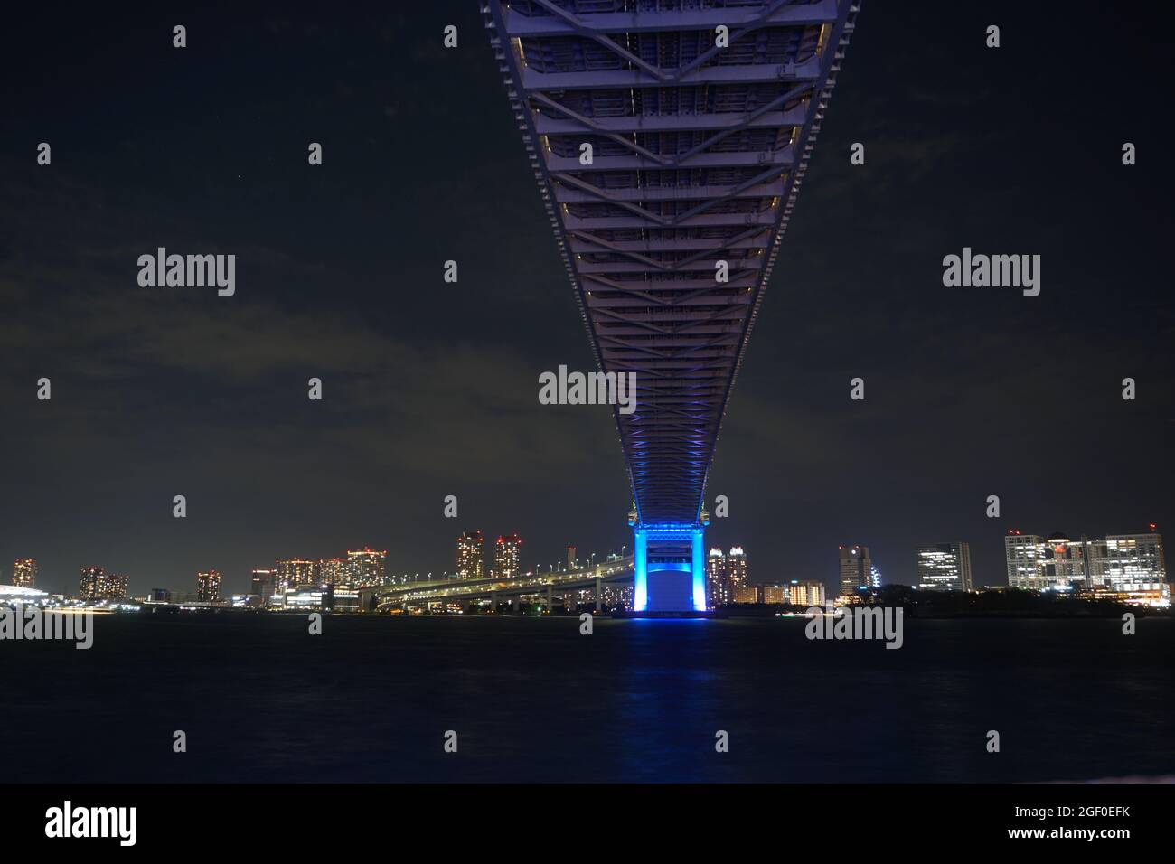 Rainbow Bridge Night Tokyo Japan Stock Photo Stock Images Stock ...