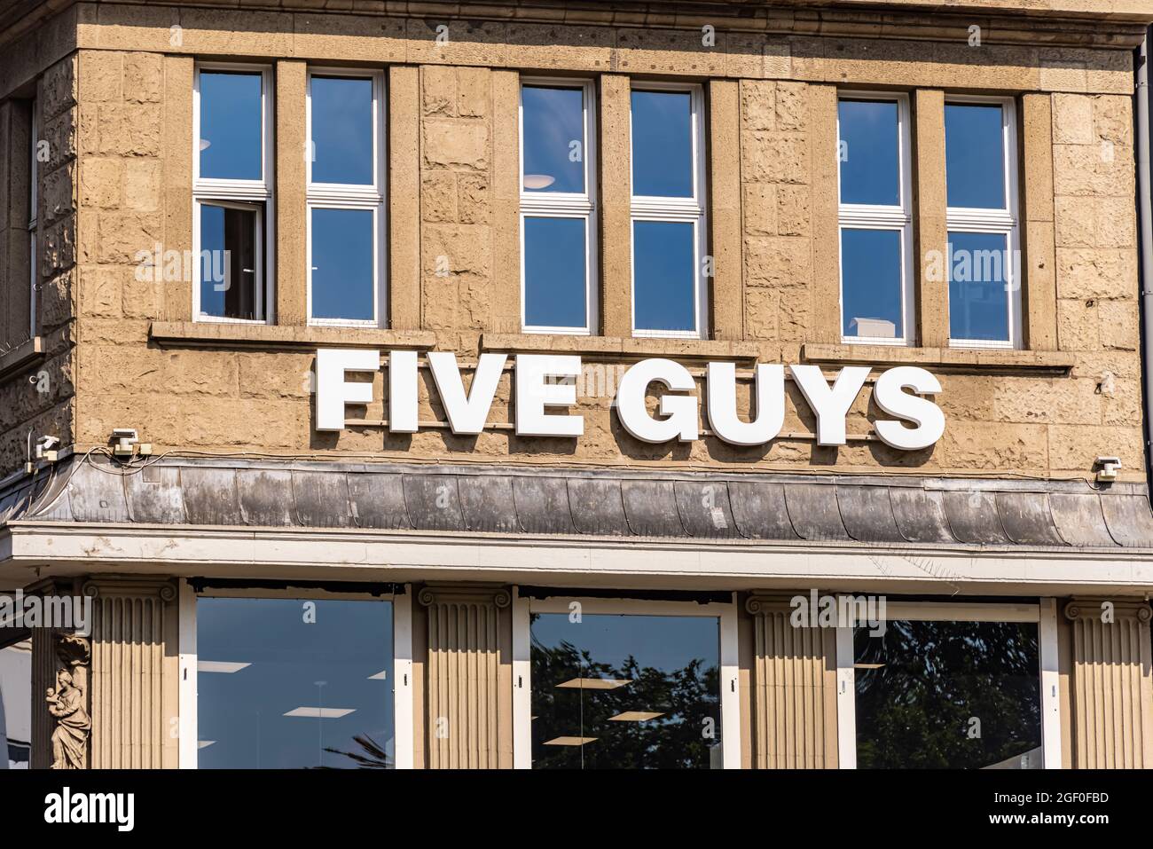 Five Guys Restaurant in Cologne - CITY OF COLOGNE, GERMANY - JUNE 25 ...