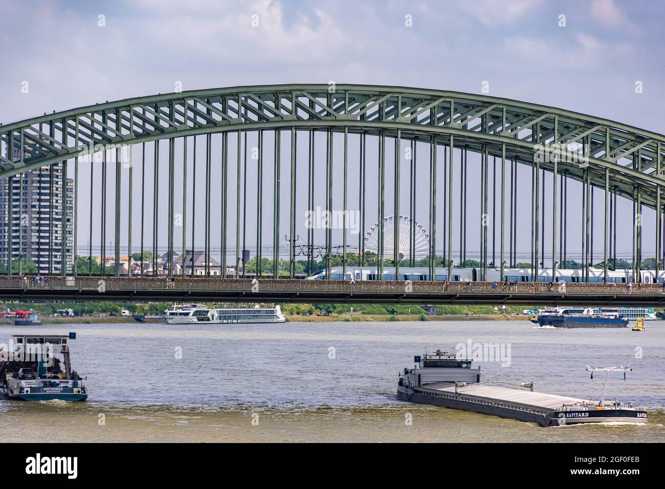 The bridges over River Rhine in Cologne - CITY OF COLOGNE, GERMANY ...