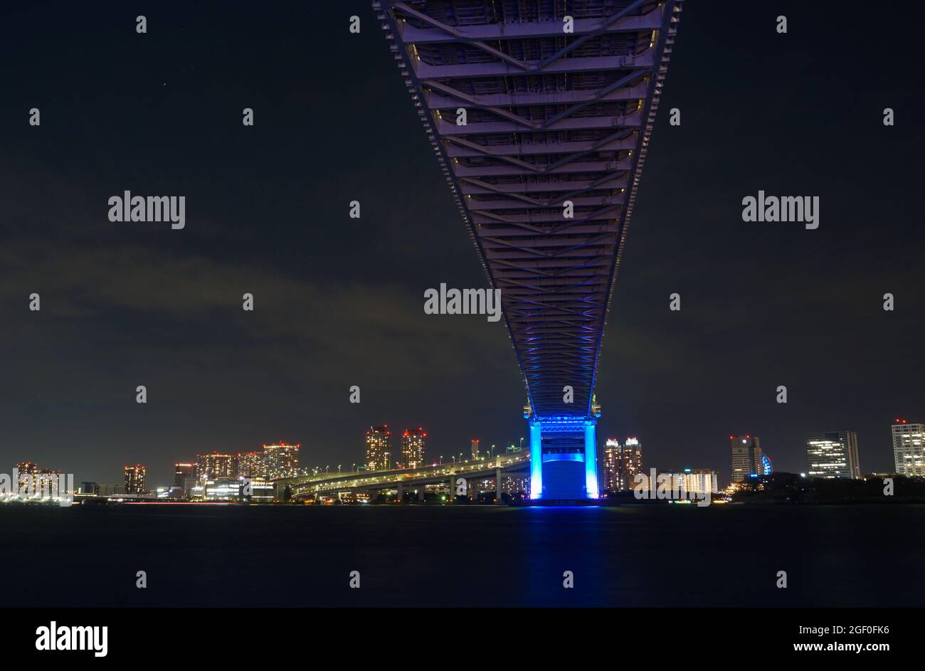Rainbow Bridge Night Tokyo Japan Stock Photo Stock Images Stock ...