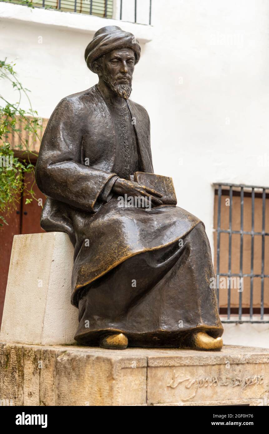 Statue Jewish Philosopher Maimonides In High Resolution Stock ...