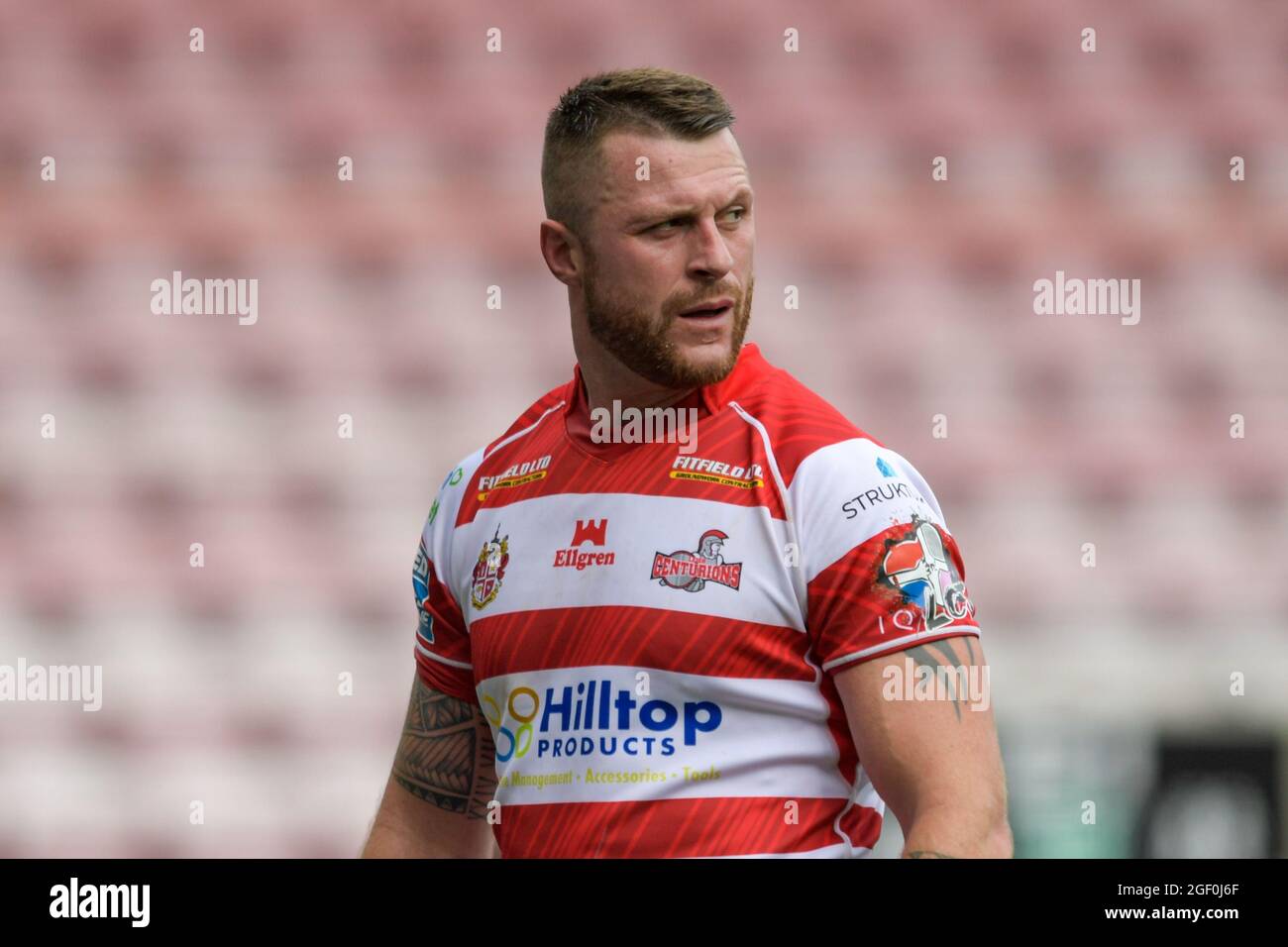 Adam Sidlow (20) of Leigh Centurions in action during the game Stock ...