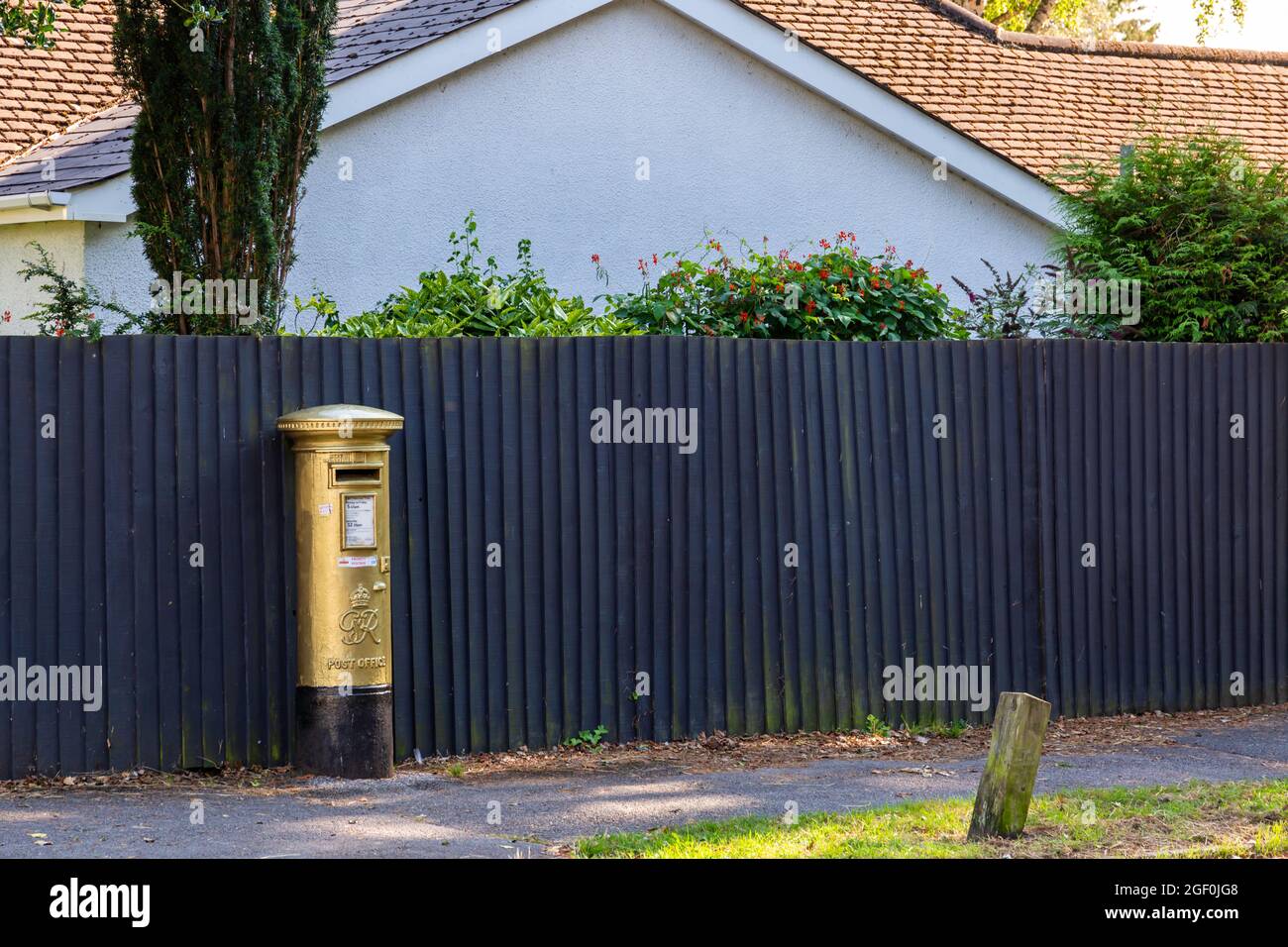 Poole Dorset, UK. 22nd August 2021. A George VI postbox post box in ...