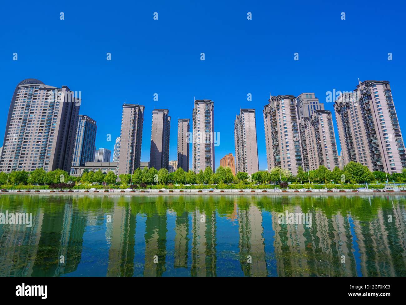 The haihe river scenery Stock Photo - Alamy