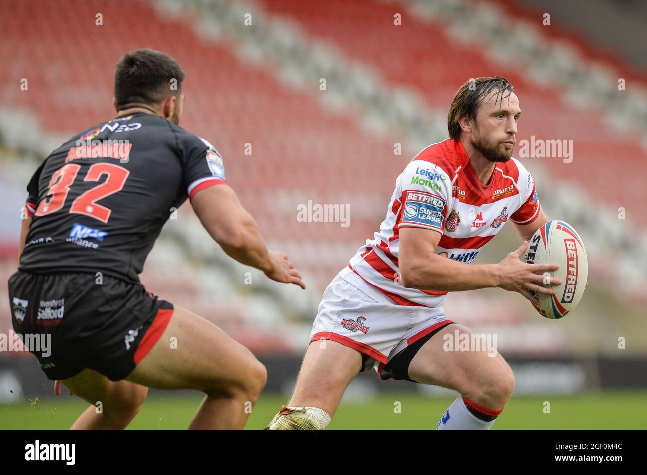 Leigh, England - 22 August 2021 - Joe Mellor of Leigh Centurions in ...