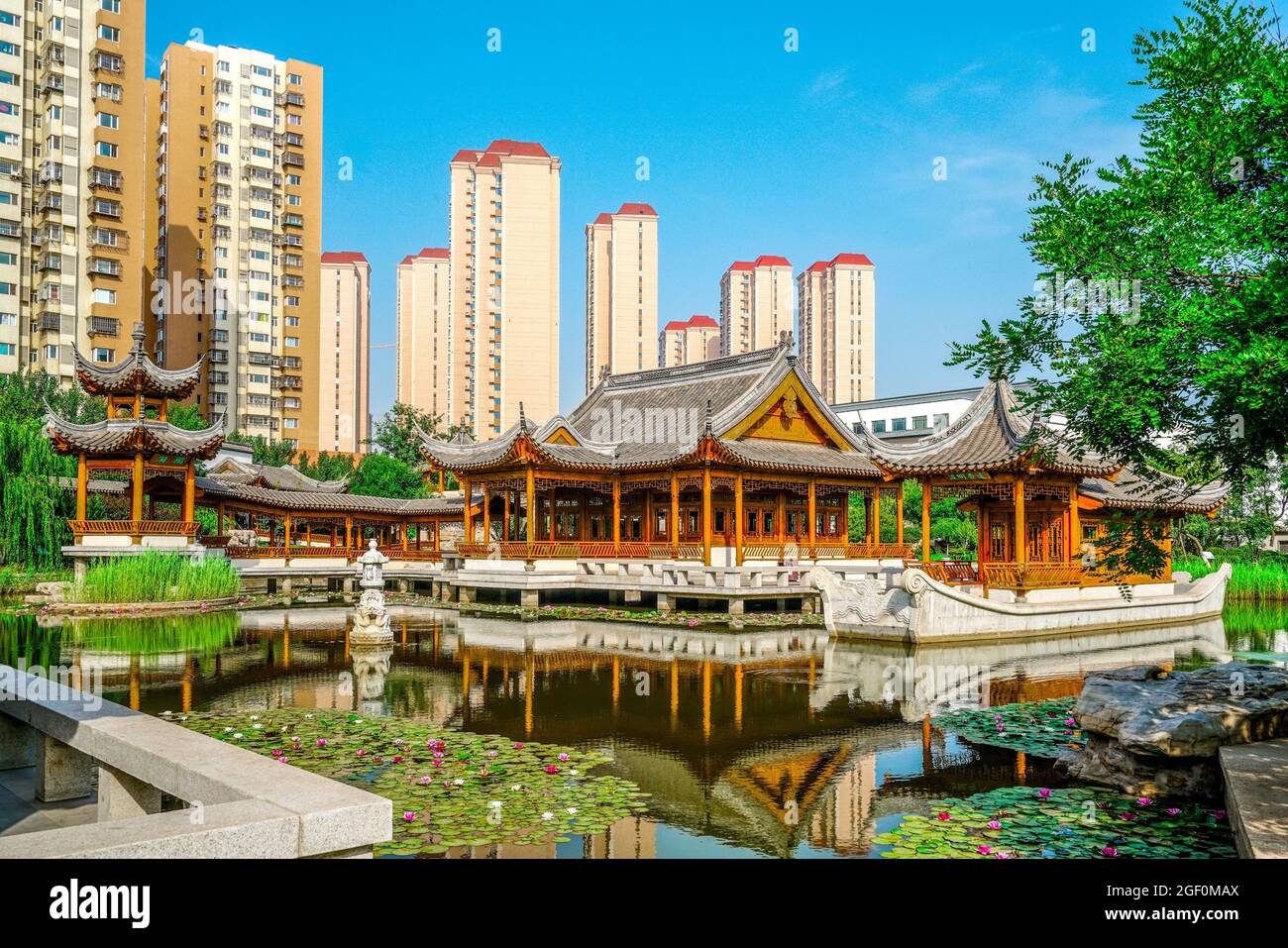 The south of tianjin's park Stock Photo - Alamy