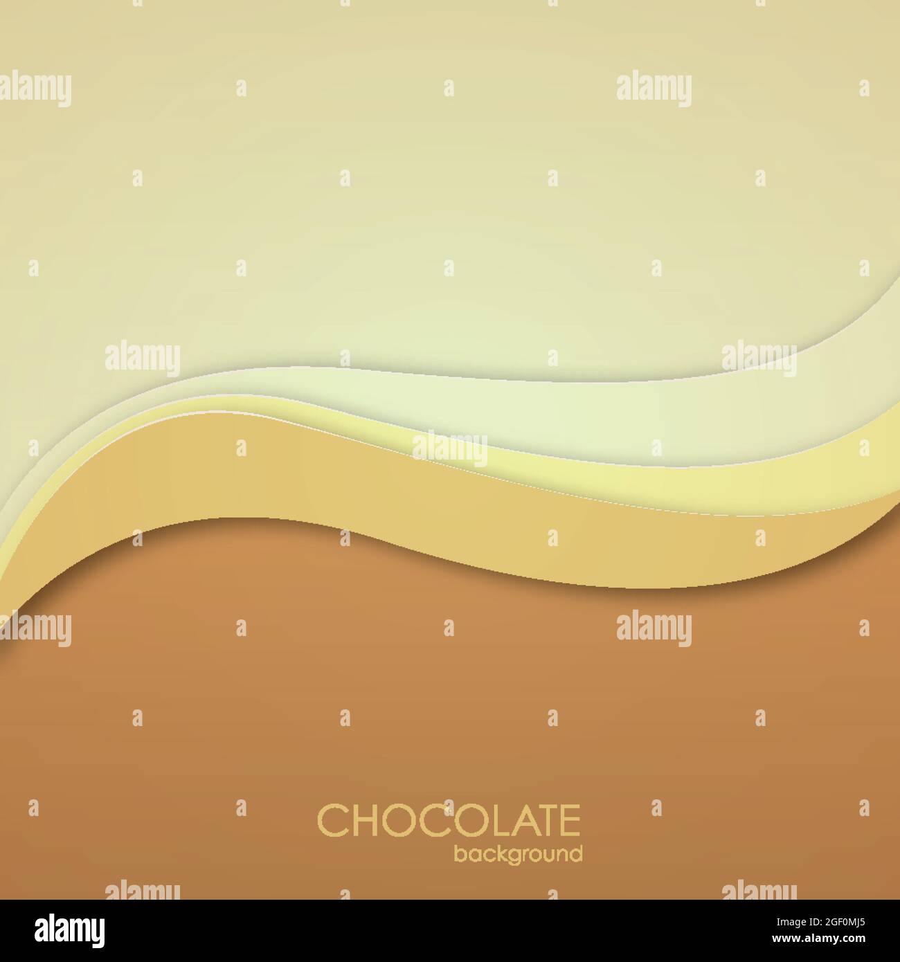 Abstract chocolate background. Vector illustration. Paper art cut out ...