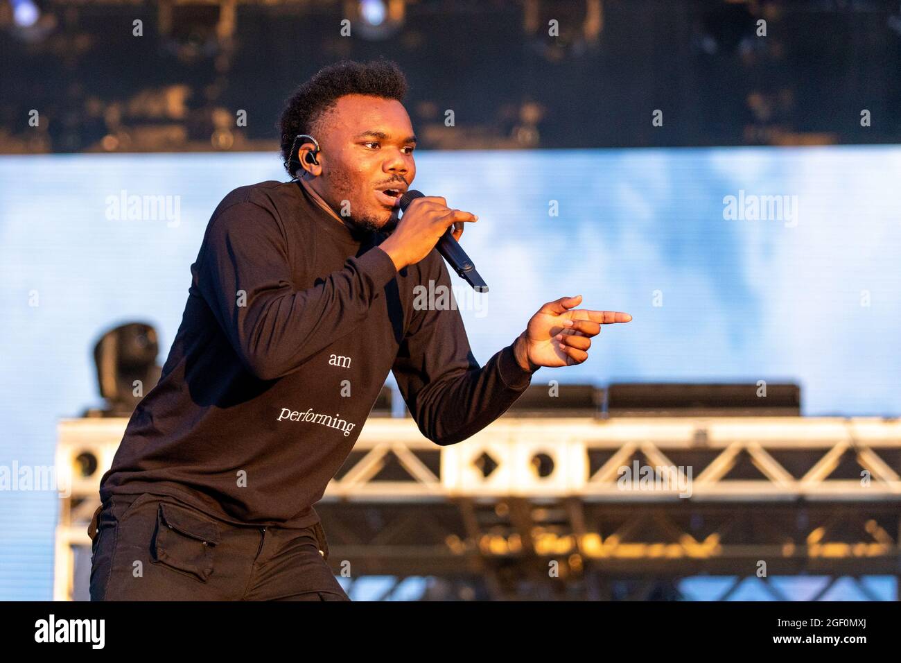 Baby Keem (Hykeem Jamaal Carter Jr.) during the Lyrical Lemonade Summer ...
