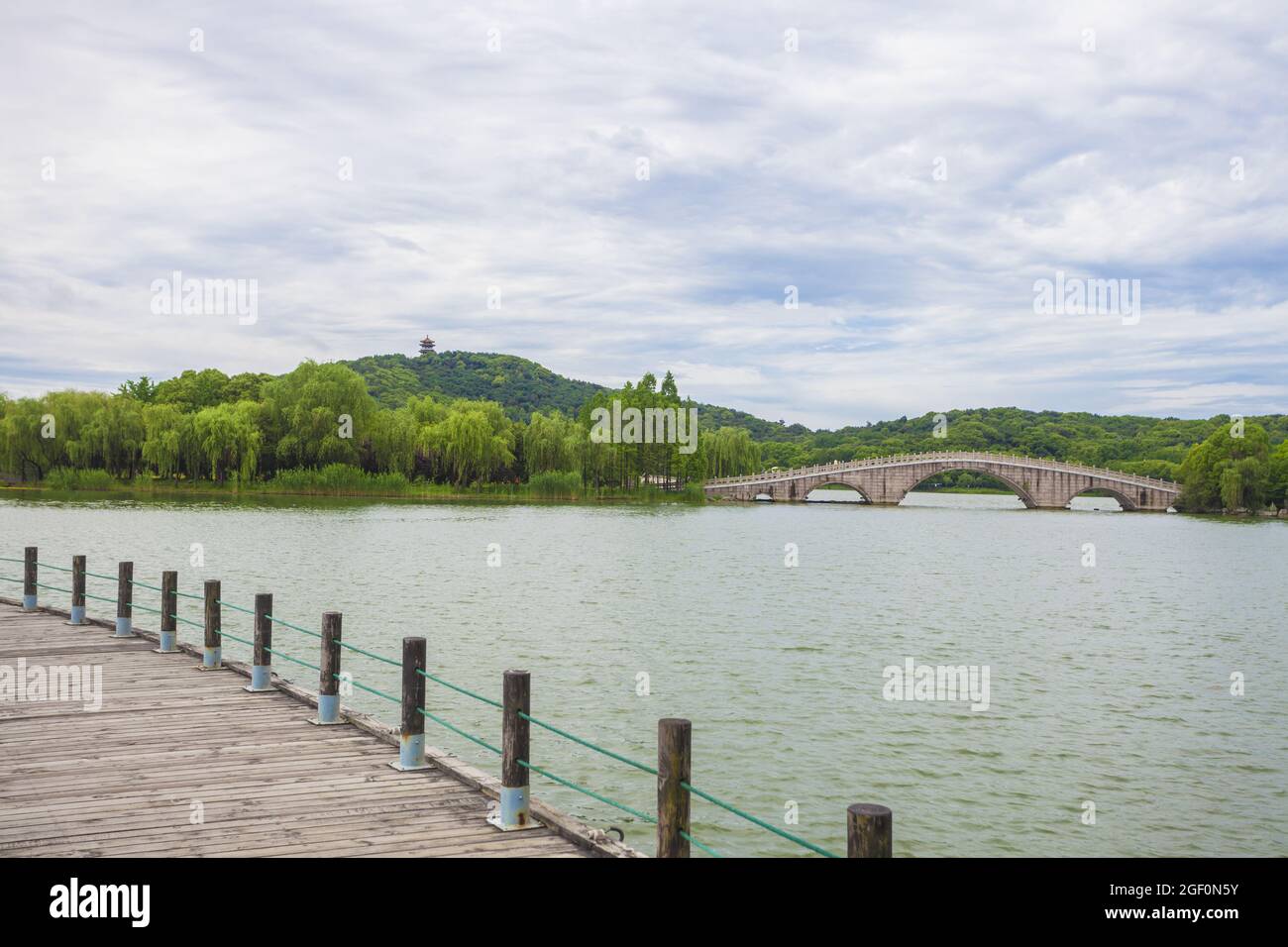 The taihu lake and city view Stock Photo - Alamy