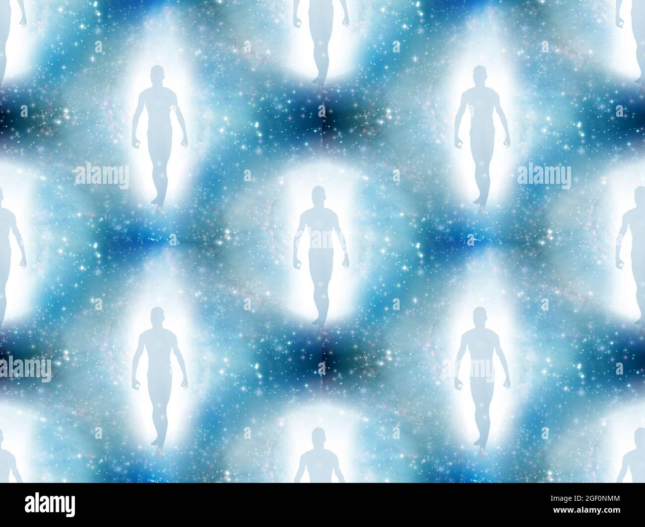 Human figure in light. 3D rendering Stock Photo - Alamy