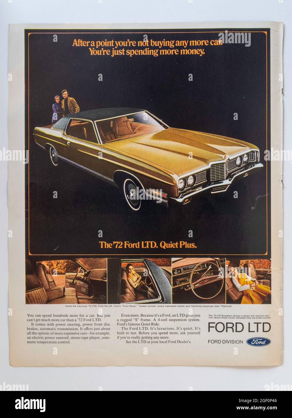 Vintage Life Magazine advertisement, 19 May 1972 issue, USA Stock Photo ...