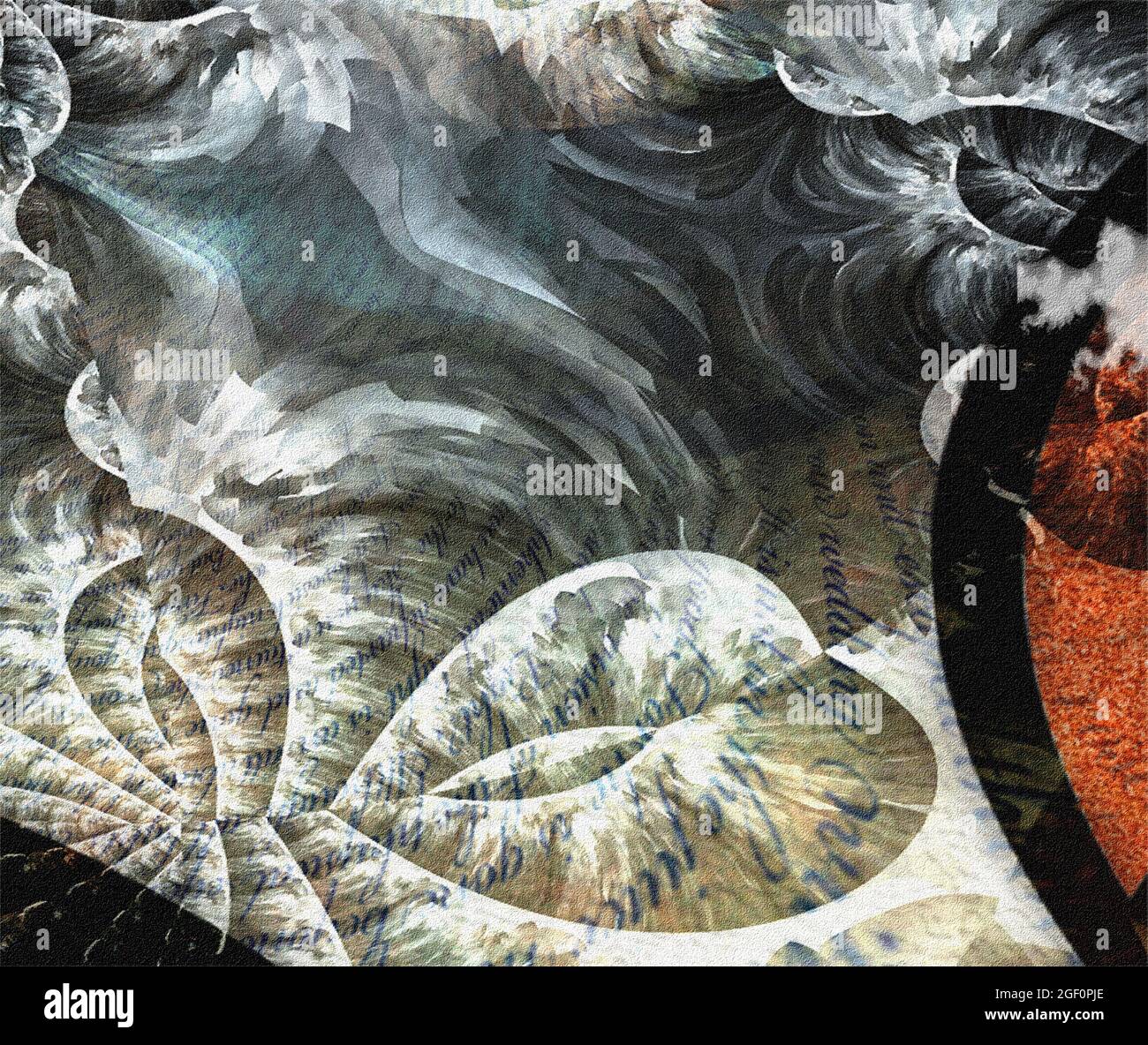 Swirl Abstract with Poem. 3D rendering Stock Photo - Alamy