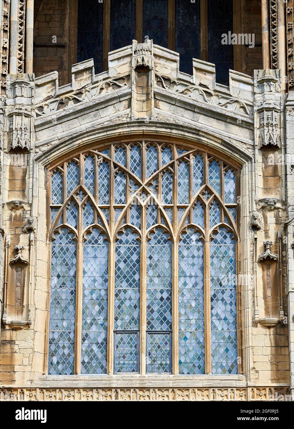 Window on the 13th century west facade of the former medieval monastery ...
