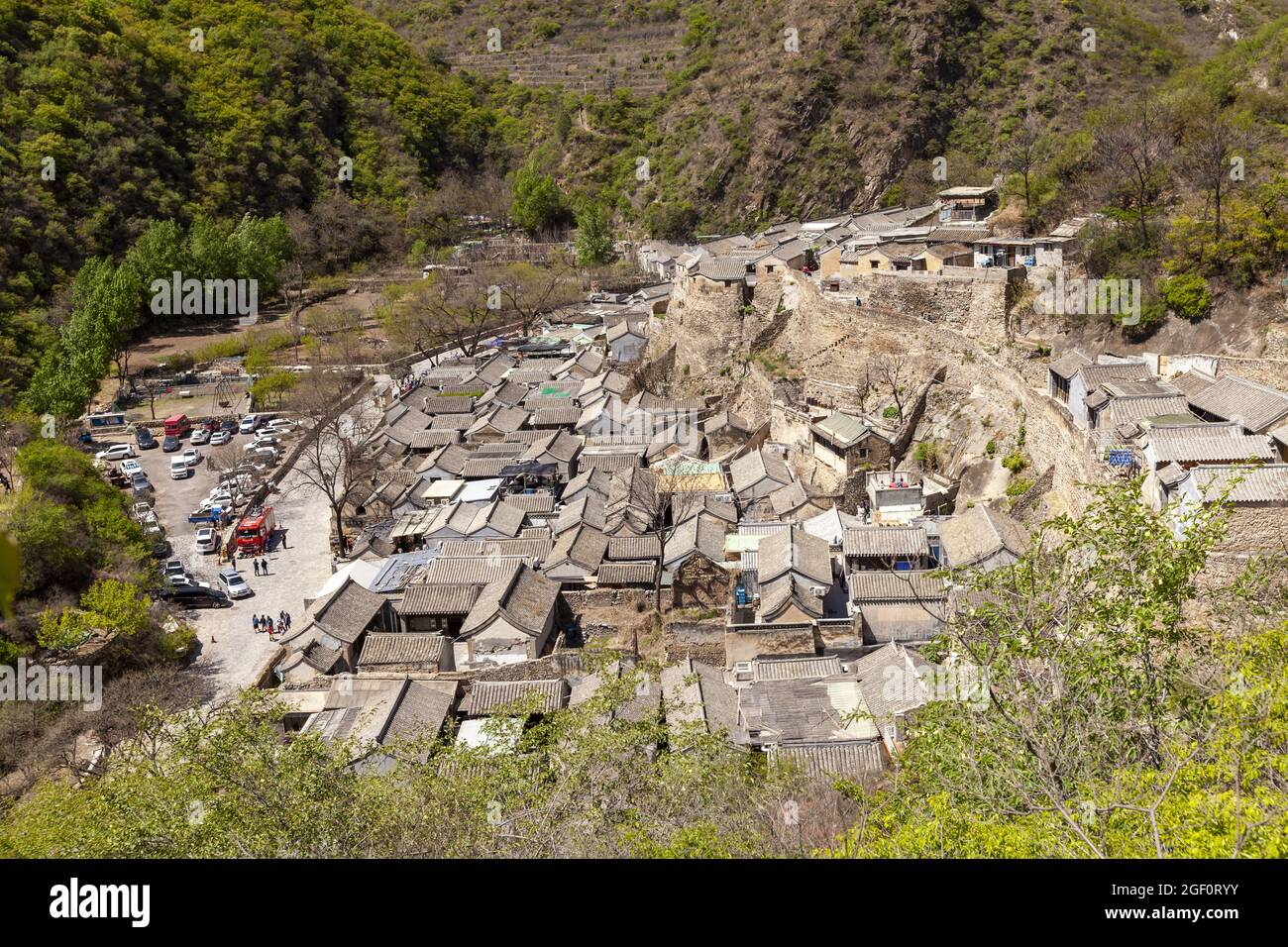 Under the ancient villages in Ming dynasty - Cuan village - panorama ...