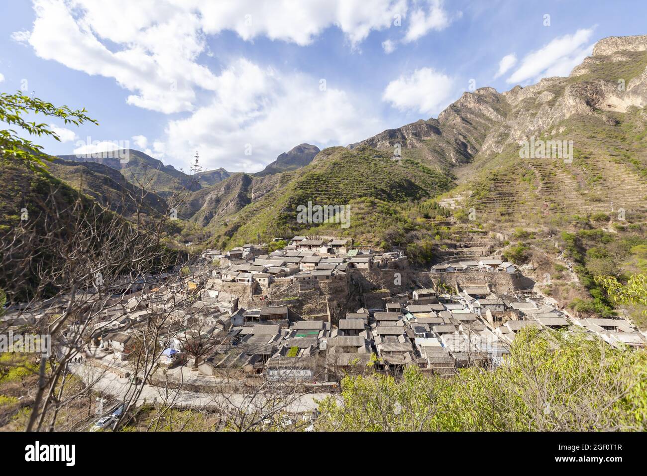 Under the ancient villages in Ming dynasty - Cuan village - panorama ...
