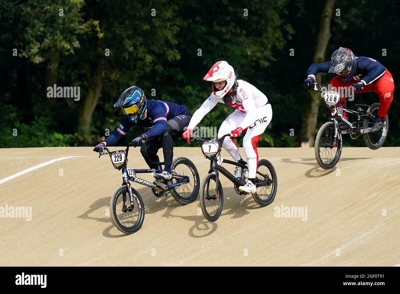 ARNHEM, NETHERLANDS - AUGUST 22: Leo Garoyan of France, David Graf of ...