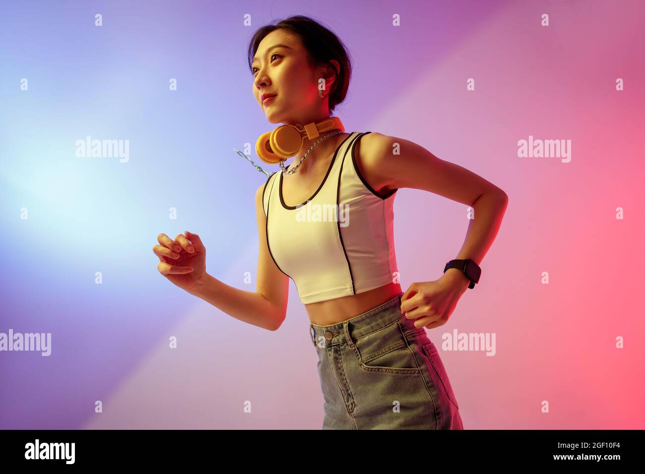 Dynamic personality of young girls Stock Photo - Alamy