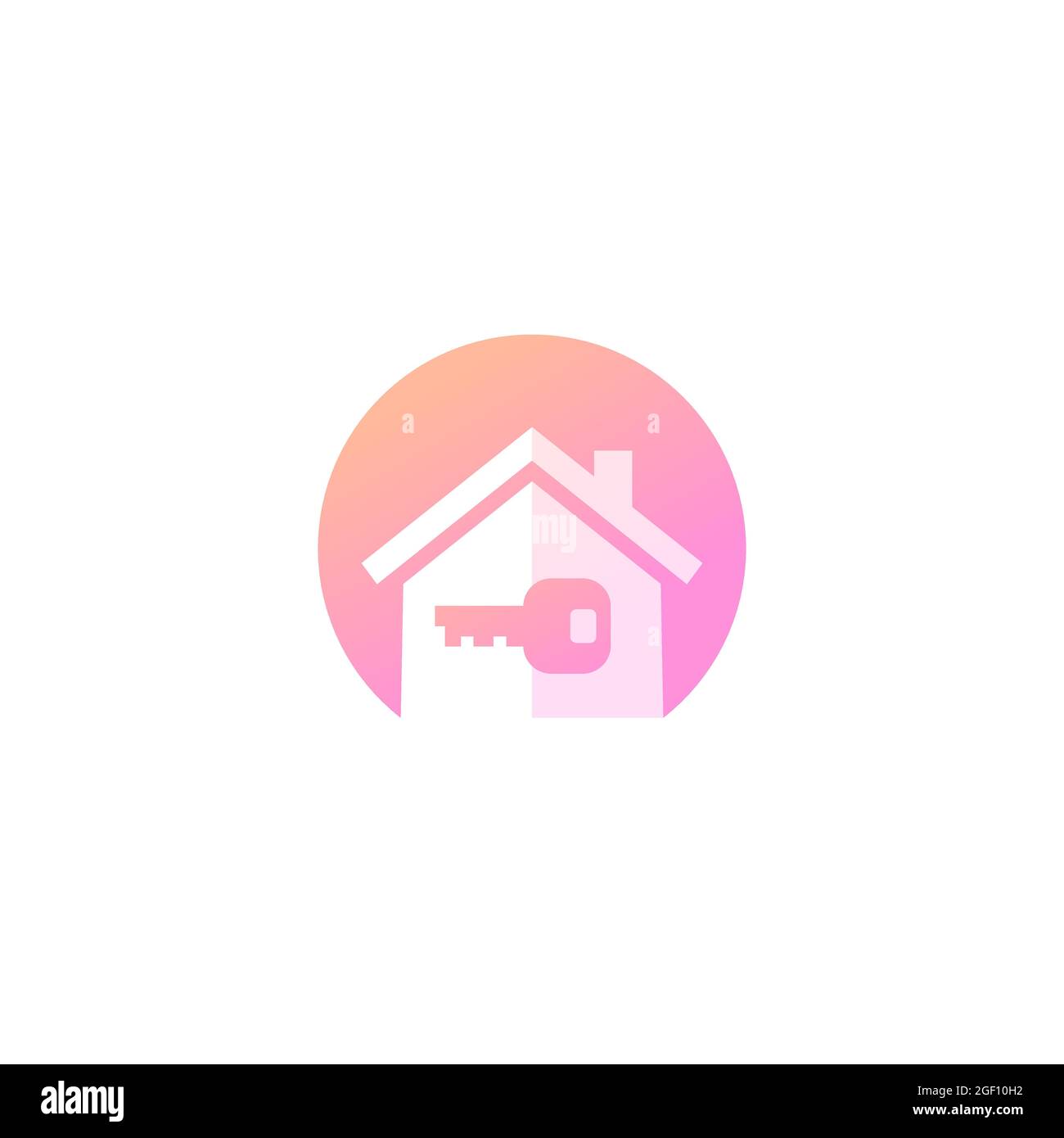 home and key logo design, vector icon Stock Vector Image & Art - Alamy