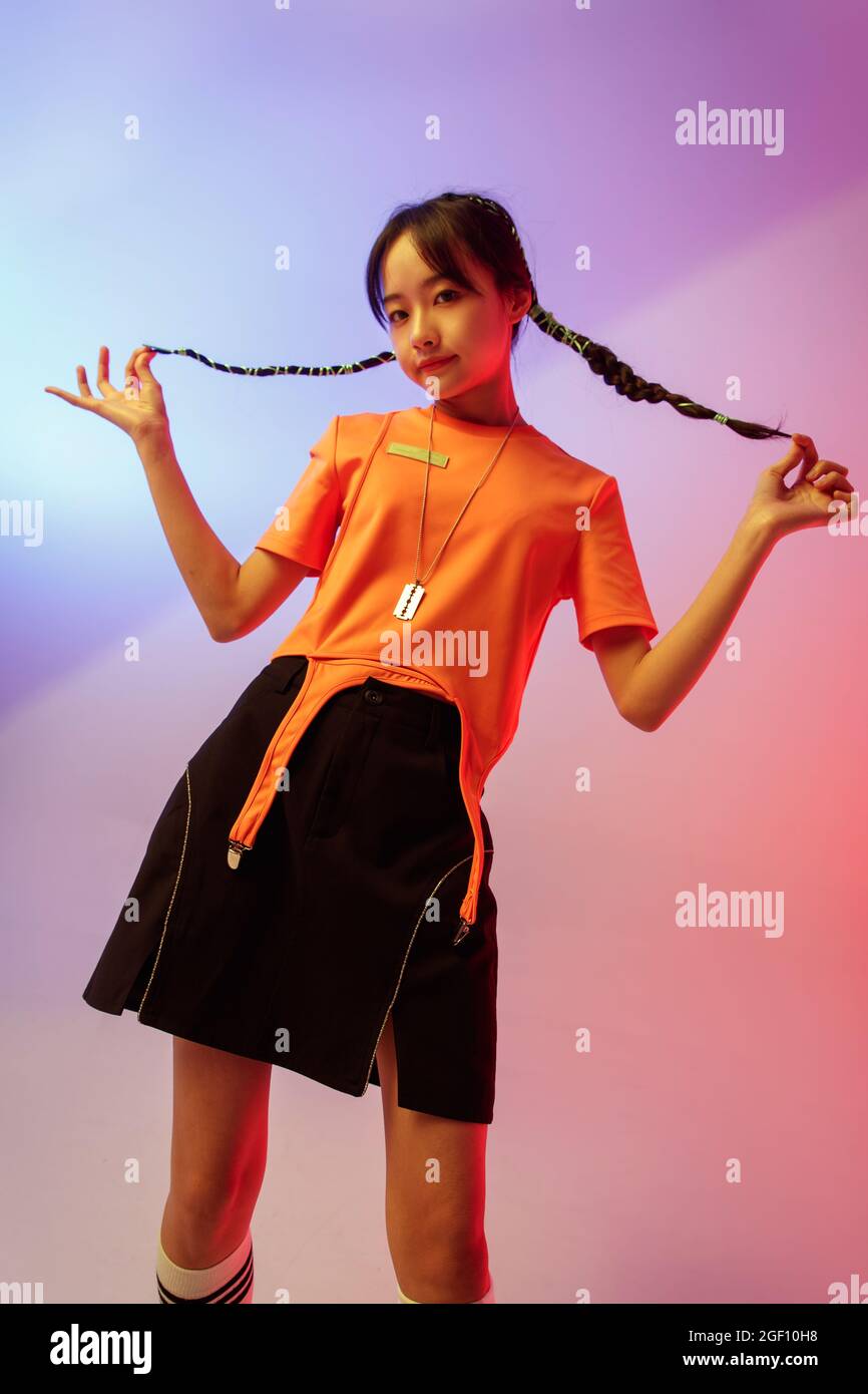 Personality of young girls Stock Photo - Alamy