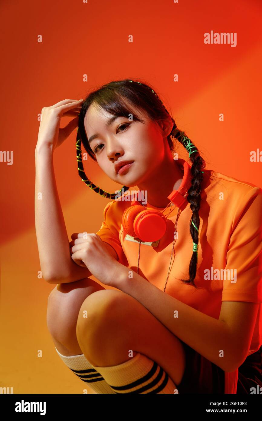 Personality of young girls Stock Photo - Alamy
