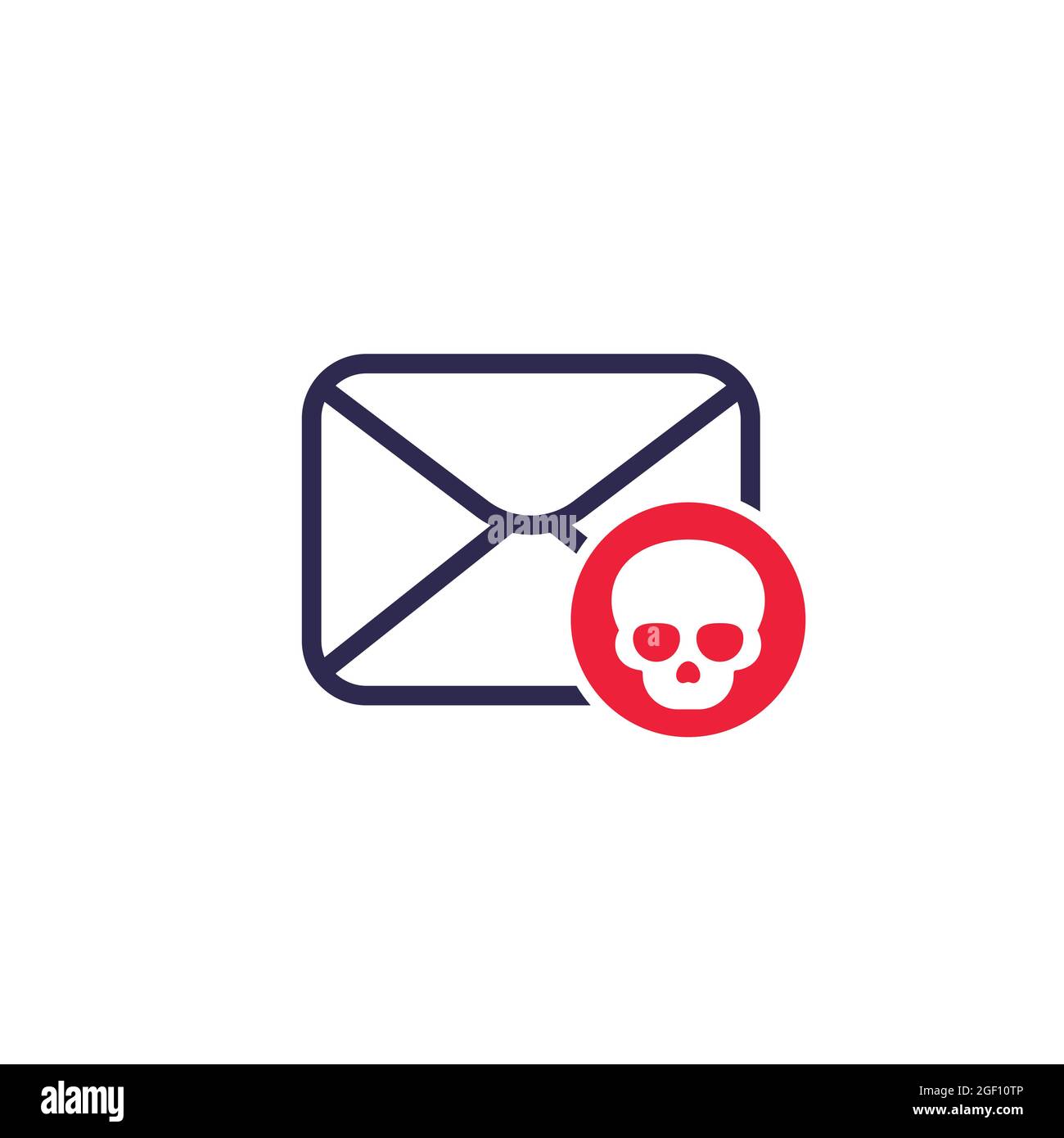 email with virus, malware or phishing icon Stock Vector Image & Art - Alamy