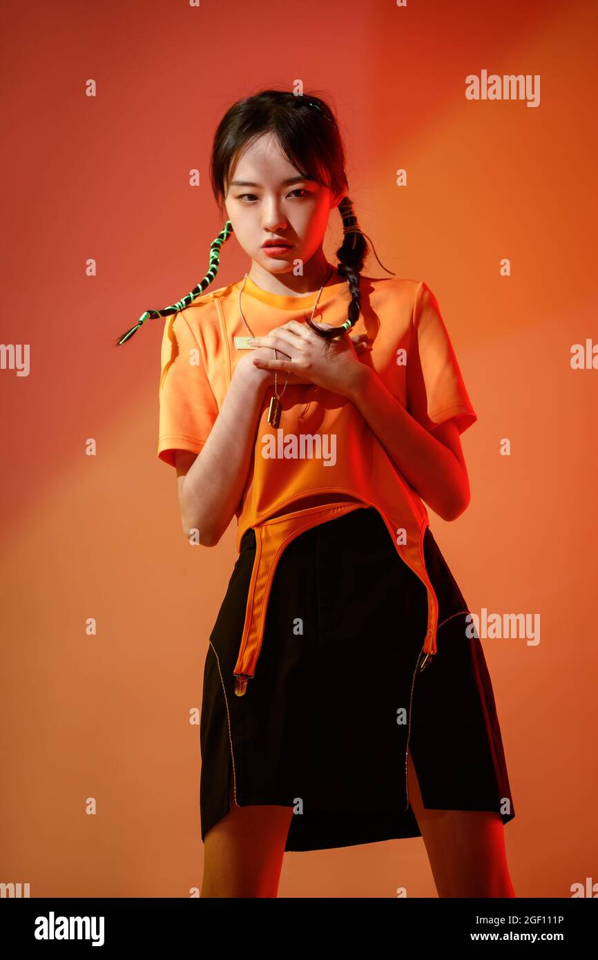 Personality of young girls Stock Photo - Alamy