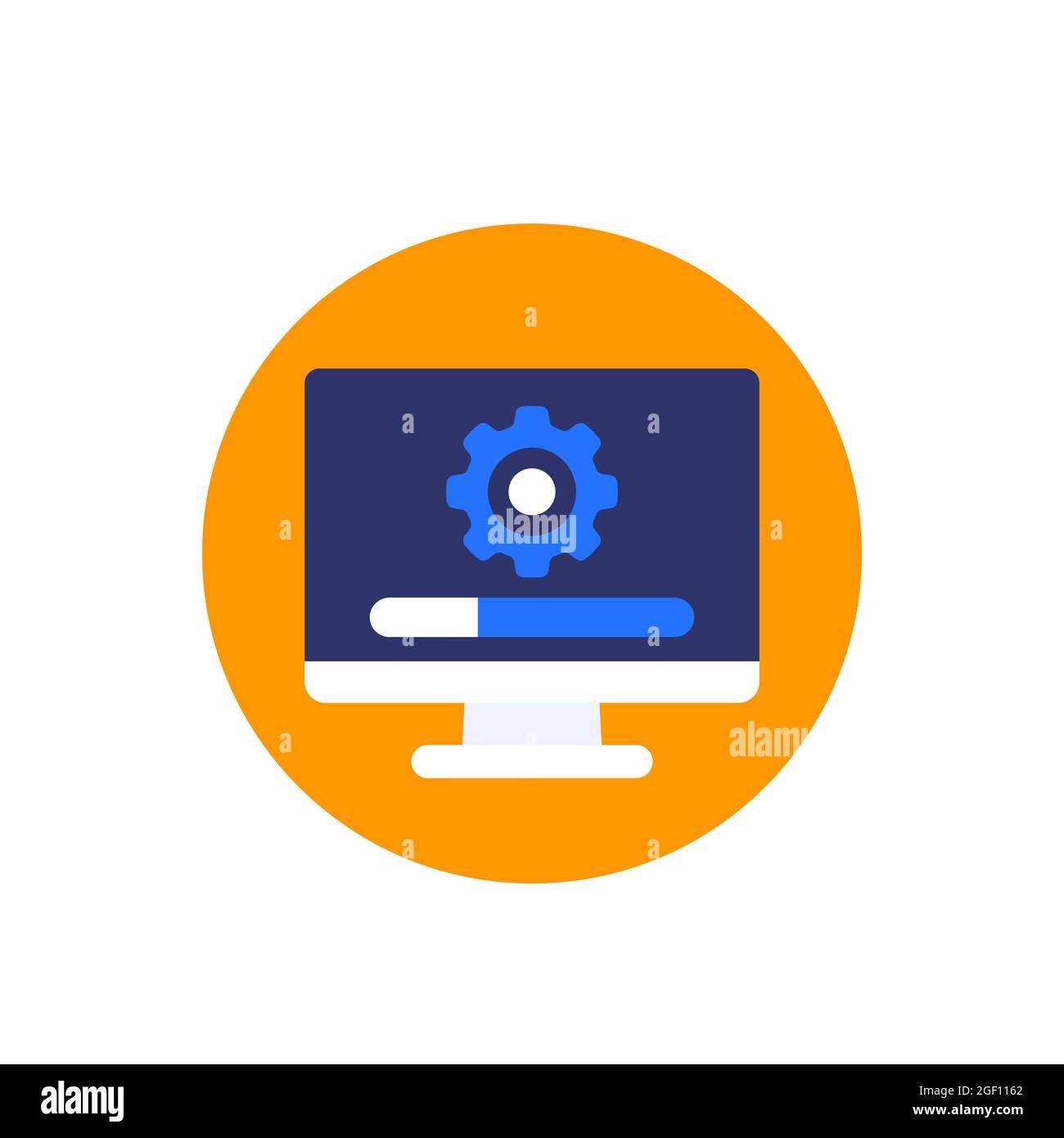 update or software upgrade vector flat icon Stock Vector Image & Art ...