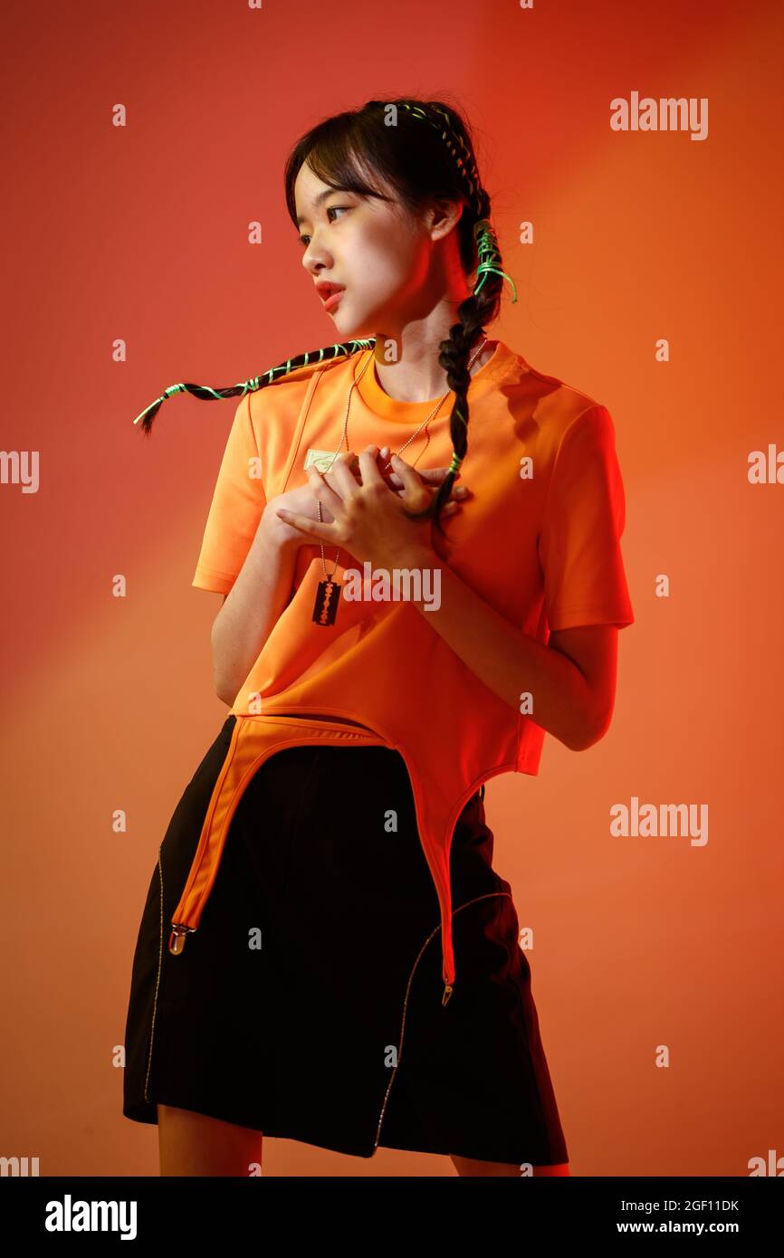 Personality of young girls Stock Photo - Alamy