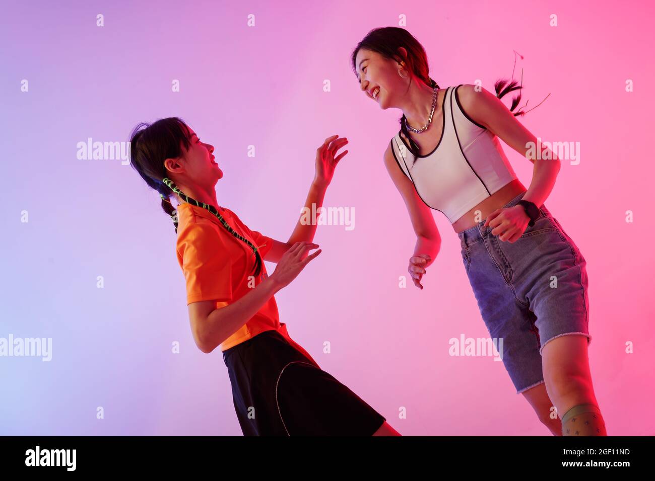 Personality lively young girls Stock Photo - Alamy