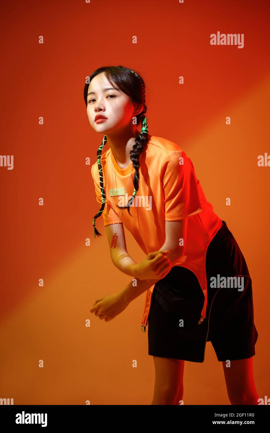 Personality of young girls Stock Photo - Alamy