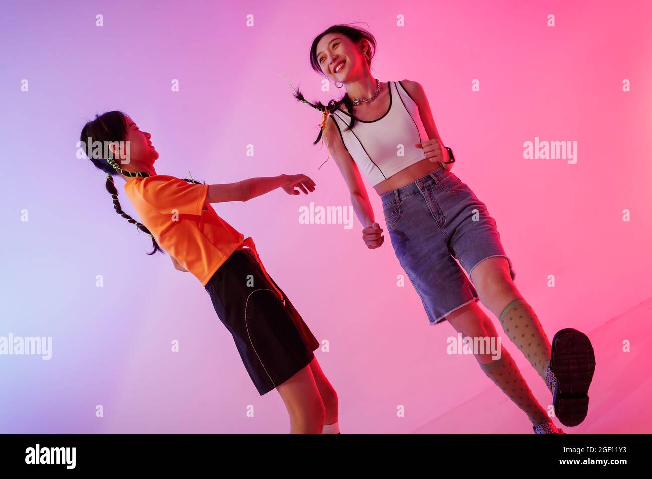 Personality lively young girls Stock Photo - Alamy