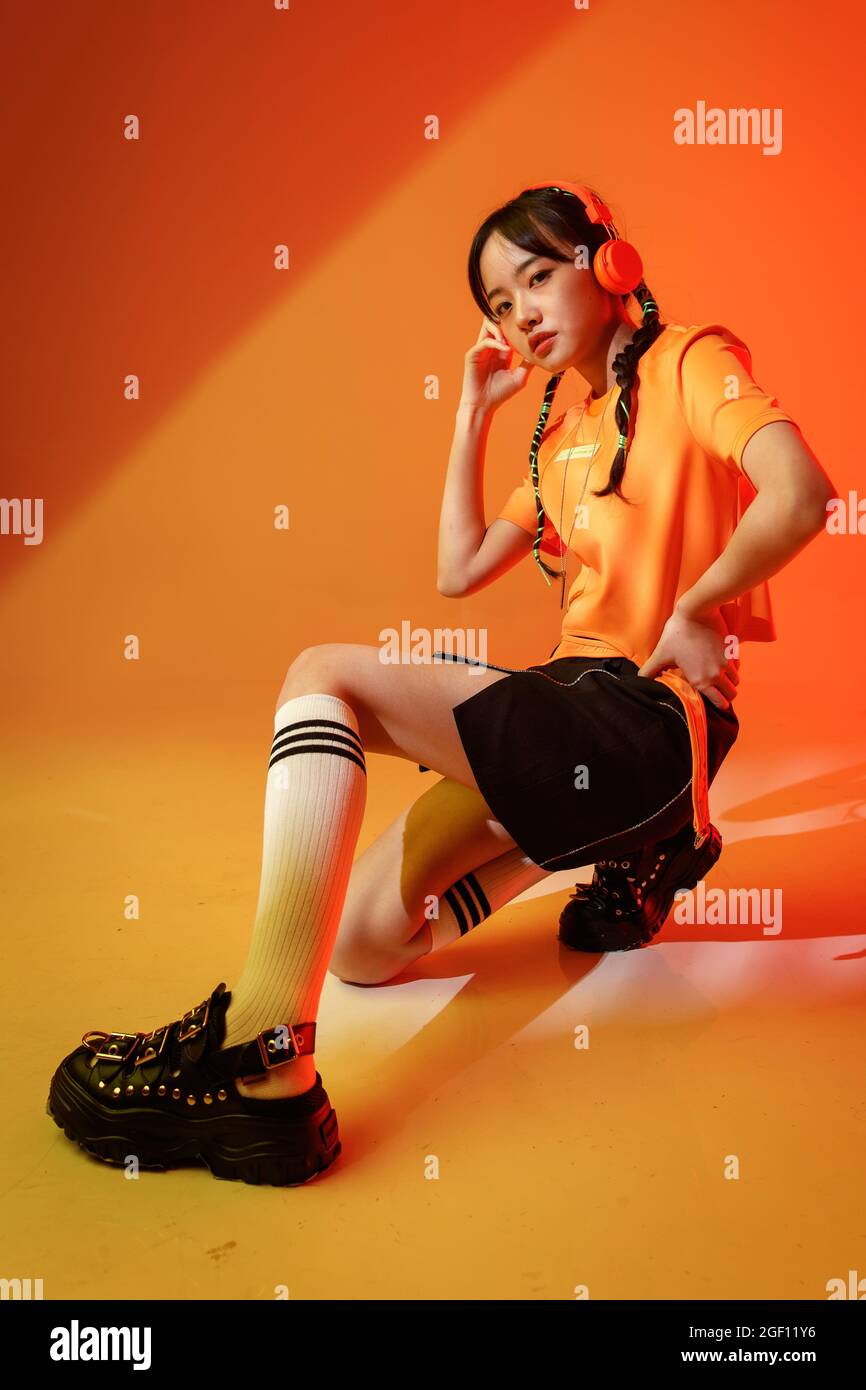 Personality of young girls Stock Photo - Alamy