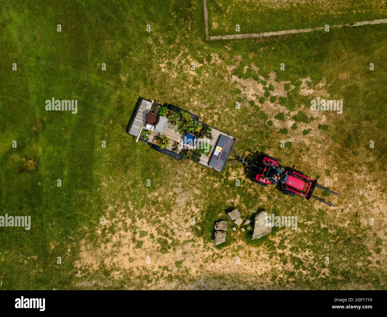 Patchy grass aerial hi-res stock photography and images - Alamy