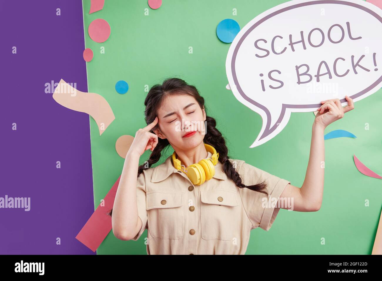 Indian school girl student thinking hi-res stock photography and images ...