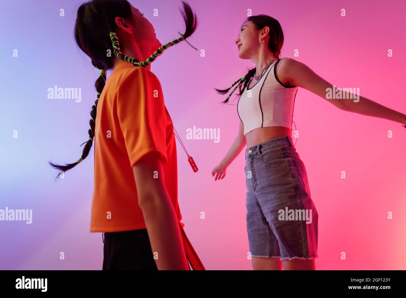 Personality lively young girls Stock Photo - Alamy