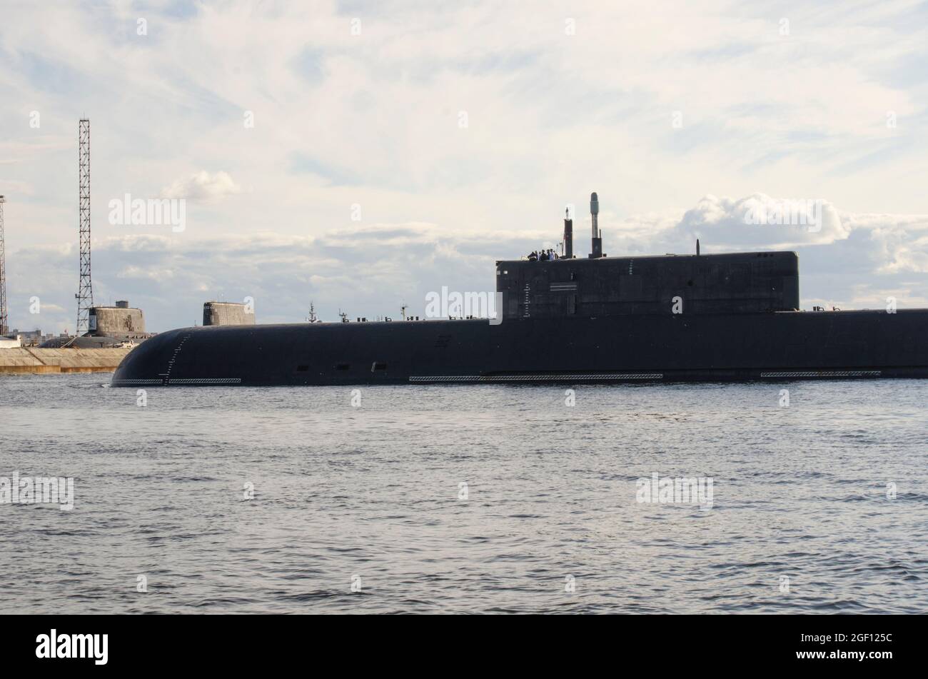 August, 2021 - White Sea. Nuclear submarine "Belgorod". The longest ...