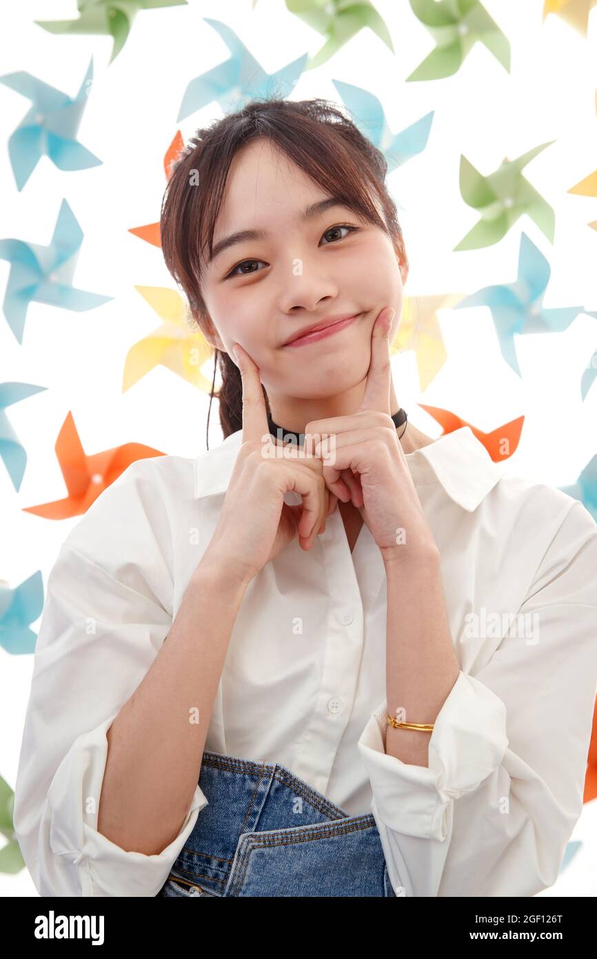 Beautiful and lovely young girl Stock Photo - Alamy