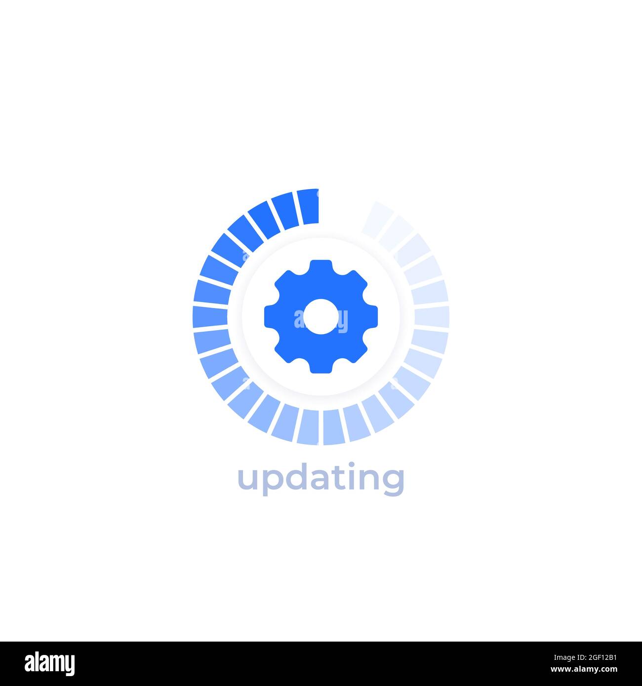 updating vector design with a progress bar Stock Vector Image & Art - Alamy