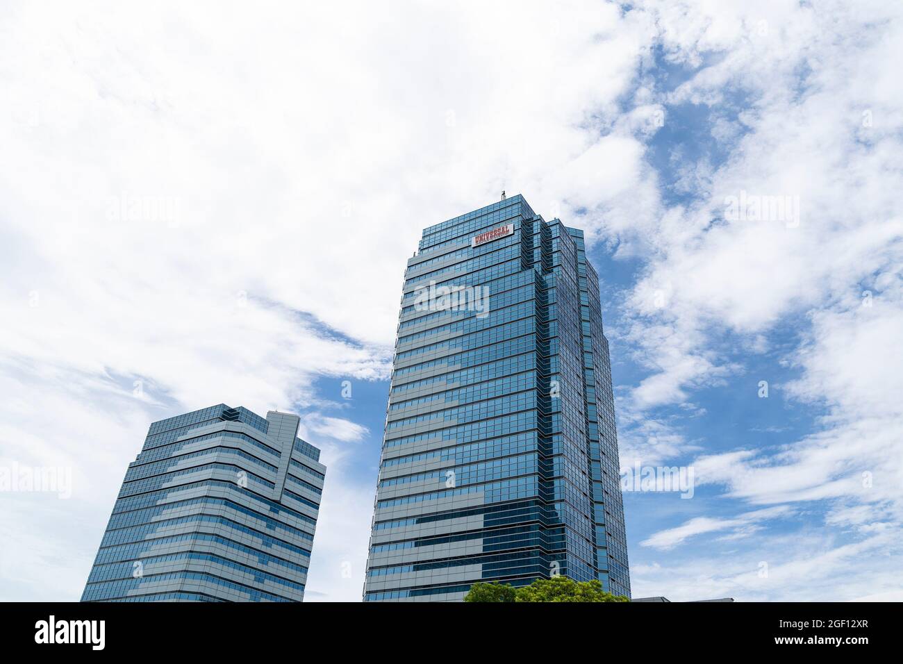 View of Universal Entertainment headquarters in Tokyo. (Photo by Lev ...