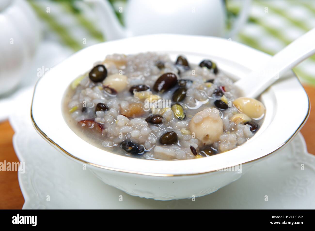 Black bean porridge Stock Photo - Alamy