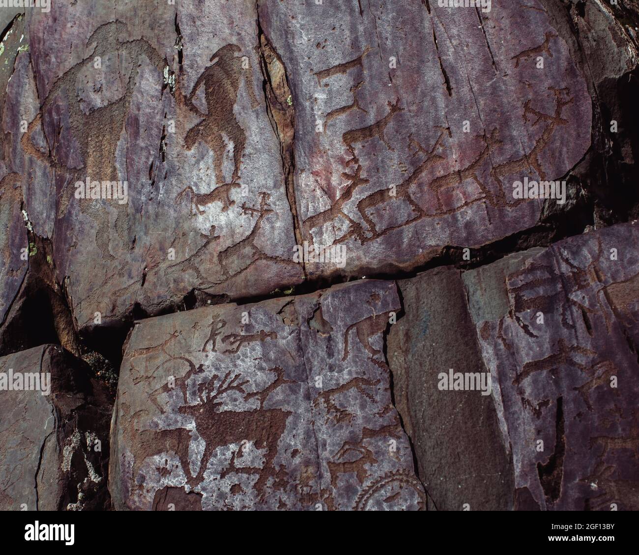 Neolithic rock art carved hi-res stock photography and images - Alamy